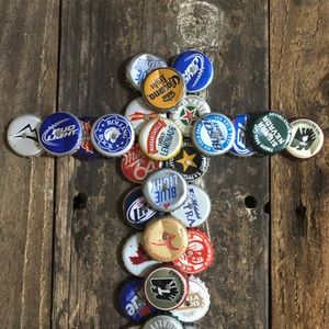 custom craftwork | Wall Decor | Custom Beer Caps Bar Artwork Sailor ...